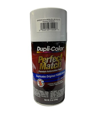Dupli-Color BFM0229 Oxford White Ford Exact Match Paint 8 oz Codes: 9L ...