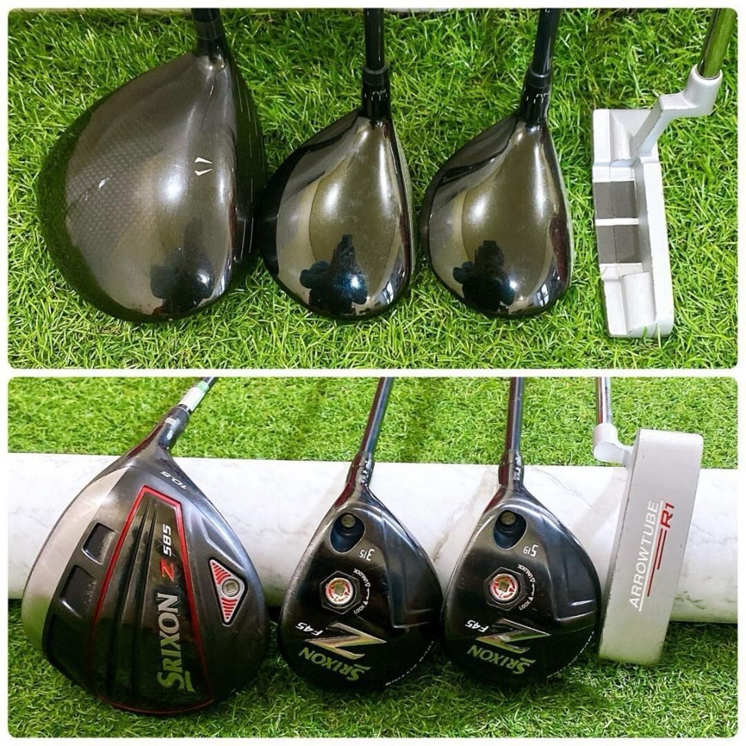 SRIXON Club Set 1W 3W 5W 5-9i Pw Sw PT 11pc RH Graphite & Steel Stiff ...