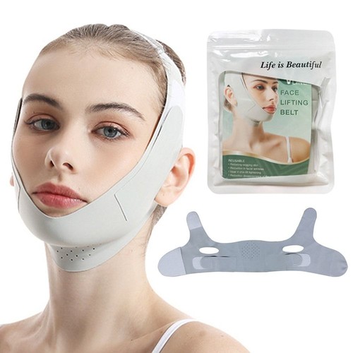 Breathable Facial Lifting Strap Adjustable Face Lift Band Chin Up Mask ...