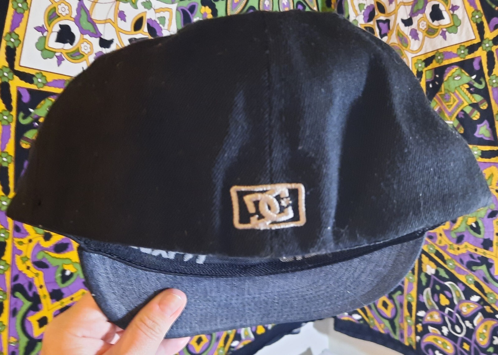 Nice Black & Grey S-M Flexfit DC Baseball Cap/Hat | eBay