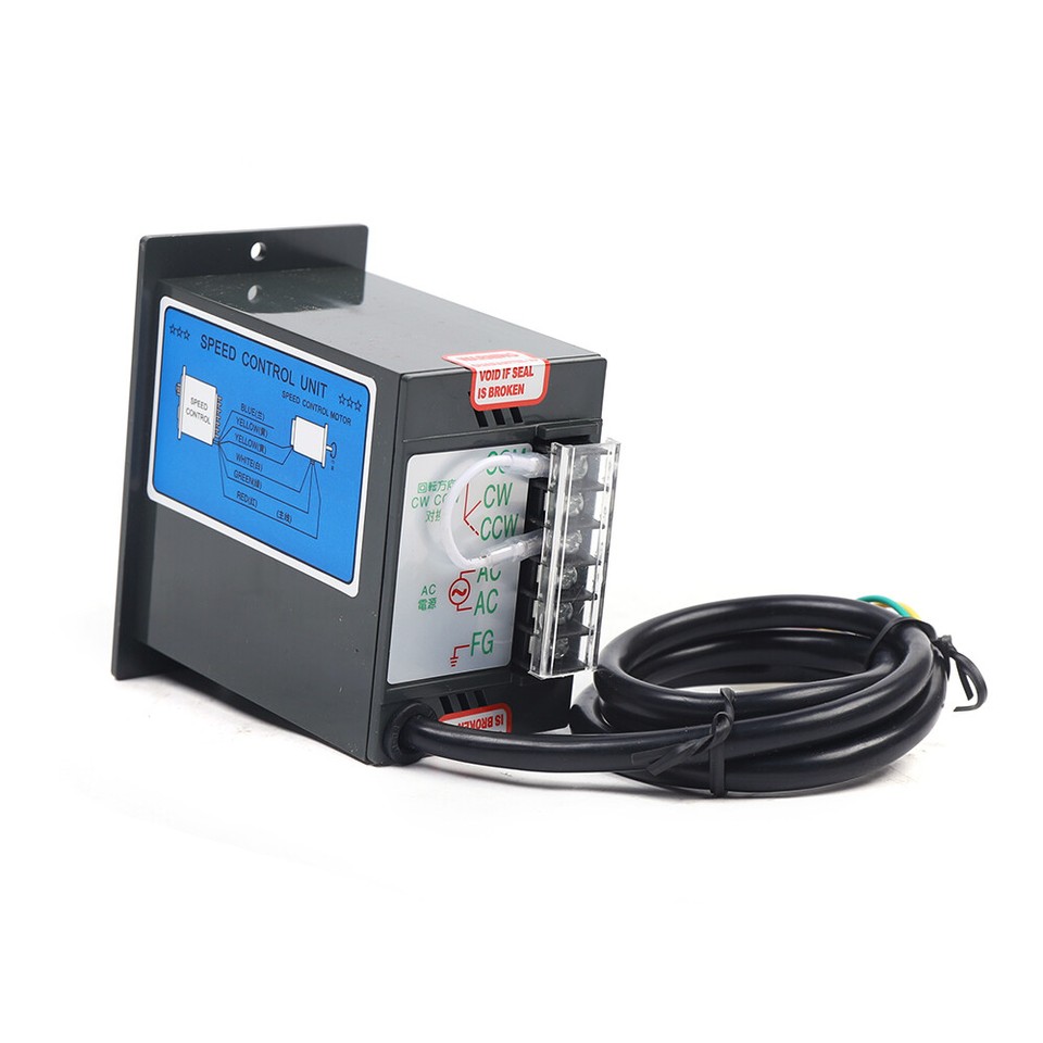 AC 110V Gear Motor Electric Motor Variable Speed Controller 180K 7.5RPM ...