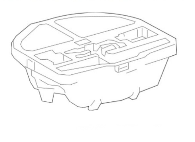 OEM Toyota Corolla 2023 Tool Storage Spare Tire Compartment Foam 64777 ...