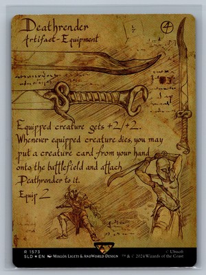 Magic MTG Secret Lair Drop Series Deathrender (Rainbow Foil) #1573 TCG ...