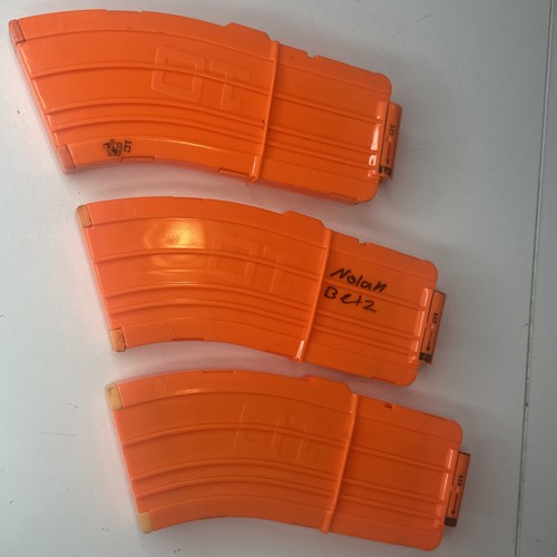 Lot of 3 Nerf N-Strike Elite Banana Mags 10 Dart Magazine Ammo Clips ...