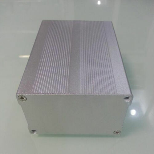 Aluminum enclosure splitted desktop project box case silver DIY ...