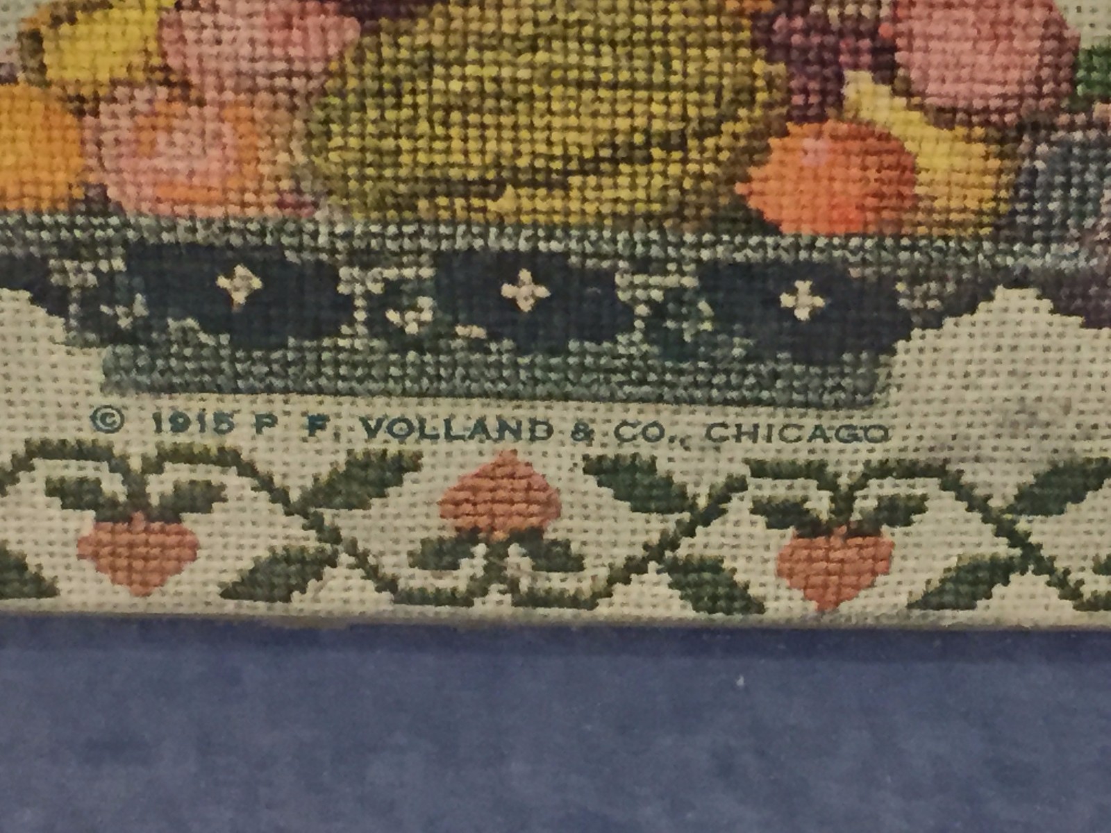 Antique Framed Print of 1800s Sewing Needlepoint Sampler c. 1915 | eBay