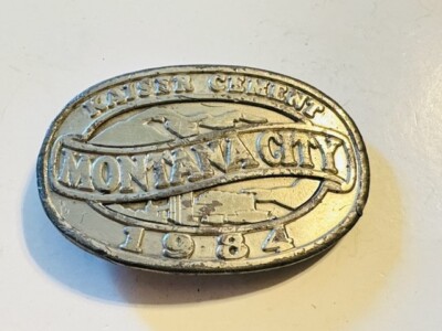 Belt Buckle - 1984 Kaiser Cement - Montana City | eBay
