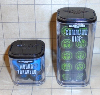 Warhammer 40k Command & Wound Dice NIB OOP - D6, D10 | eBay