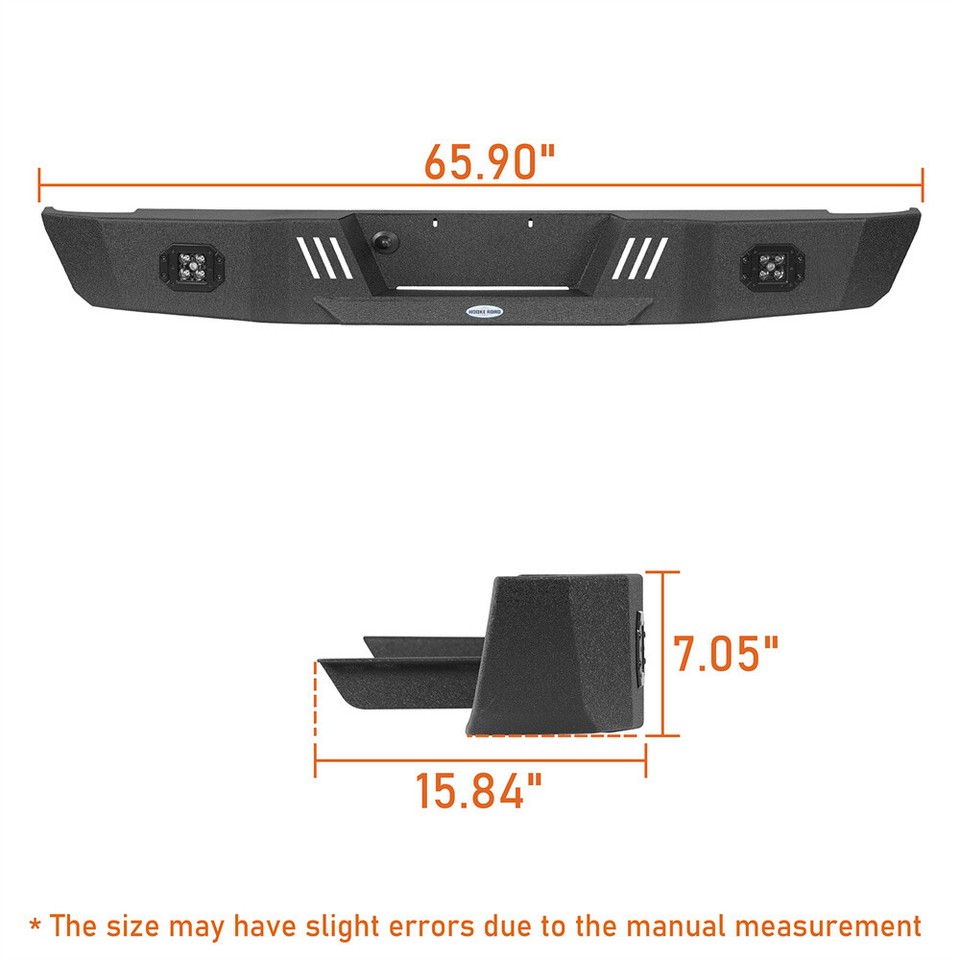 Offroad Steel Front Bumper /Rear Back Bumper Fit 1998-2011 Ford Ranger ...