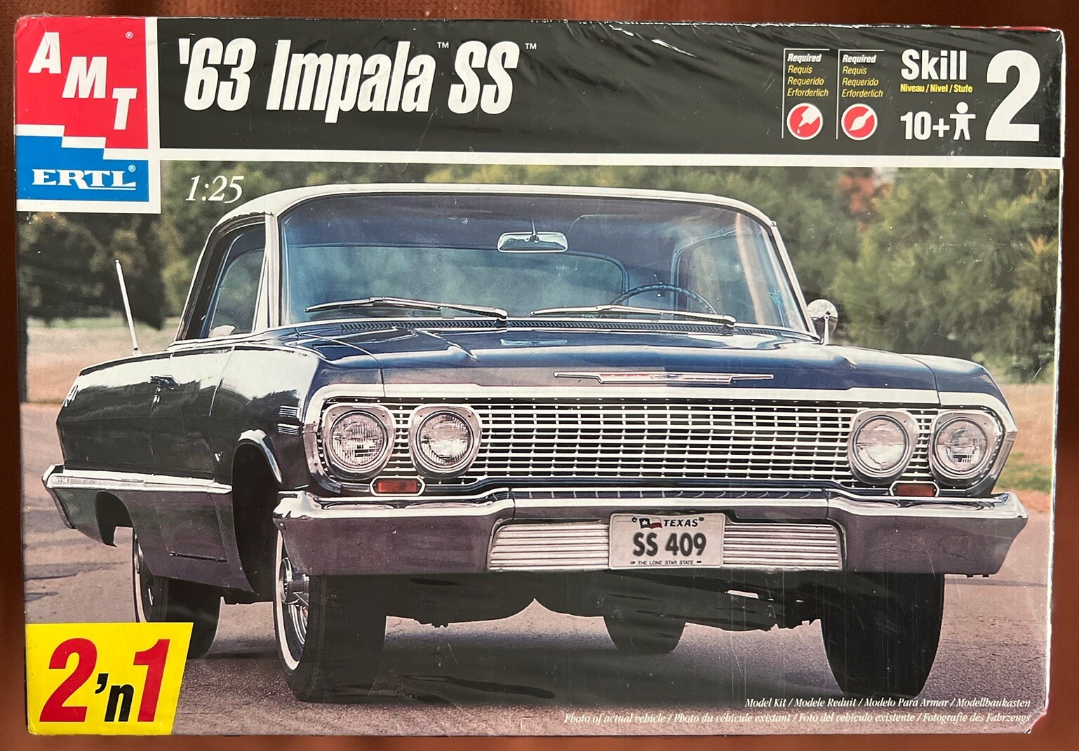 AMT ERTL '63 Chevrolet Impala SS 2 n 1 Model Kit #8321 Unopened | eBay