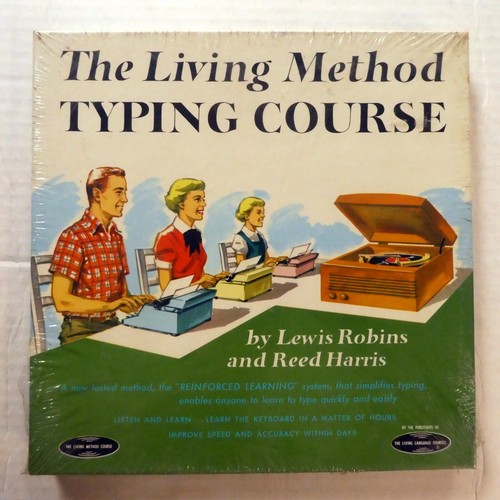 Living Method TYPING COURSE Lewis ROBINS Reed HARRIS 4xRECORD Sealed La ...