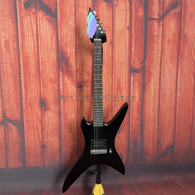 Factory Black Electric Guitar B.C. Chuck Stealth Shape Single Humbucker ...