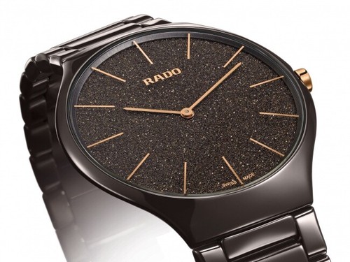 New Rado True ThinLine High-Tech Ceramic Brown Dial Men's Watch ...