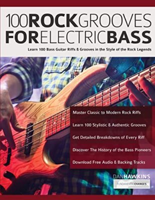 100 Rock Grooves for Electric Bass Learn 100 Bass Guitar Riffs & Grooves in t... | eBay UK