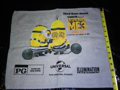 DESPICABLE ME 3 Disney Movie Minions 2017 New Promo Wash Cloth Hankey ...