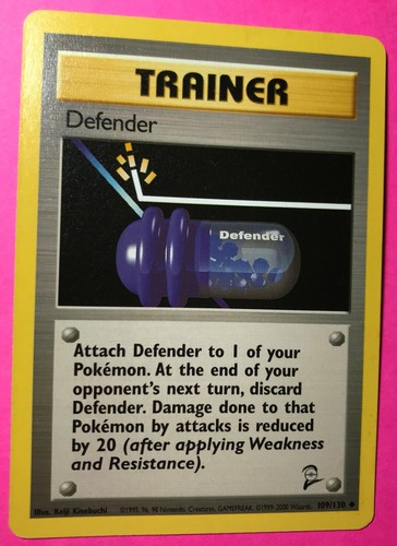 DEFENDER 109/130 - VINTAGE WOTC Pokemon Card - BASE SET 2 | eBay