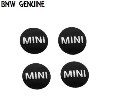 NEW Mini Cooper Wheel Center Cap Emblem Sticker x4 #36136758687 GENUINE ...
