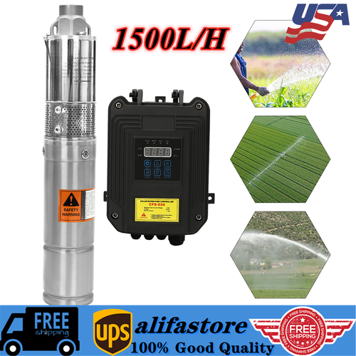 3" Solar Pump Submersible Pump Bore Deep Well Water Pump & MPPT ...