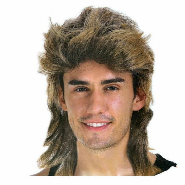 B&R Aussie Bogan Mullet Wig (70s-80s, Costume Accessory) - Golden ...