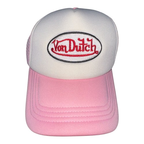 Von Dutch Velvet Trucker Hat - Pink with White Mesh Snapback | eBay