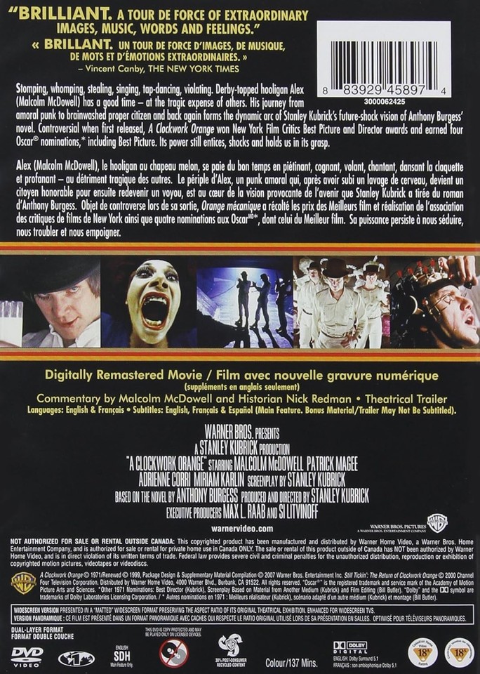 A Clockwork Orange (DVD) (US IMPORT) | eBay