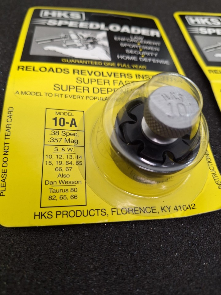 LOT Of 2 10-A HKS Speed Loader S&W 38/357 K Frame 10 15 19 64 66 TAURUS ...