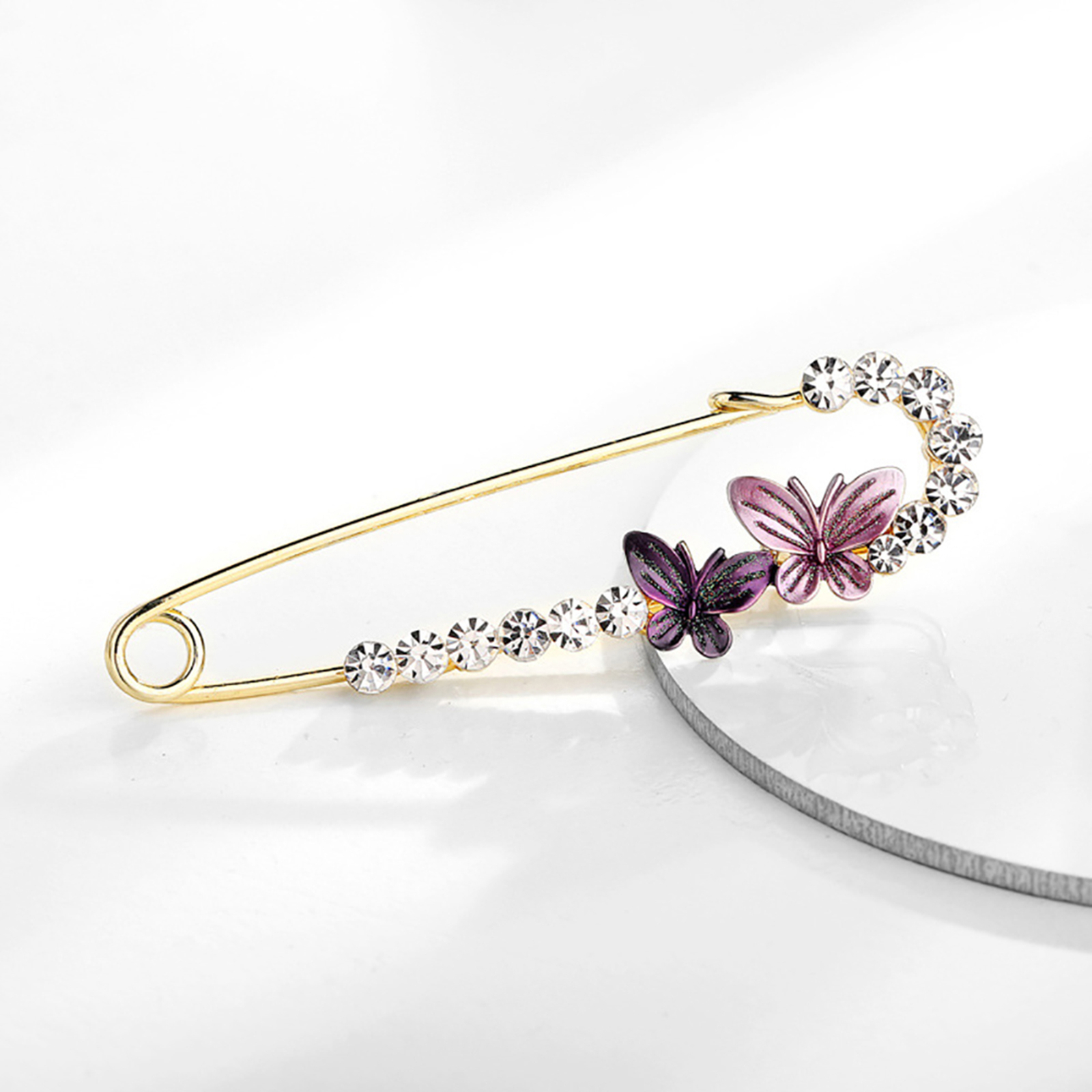 Simple Brooch Pin Exquisite Craftsmanship Glittery Elegant Brooch Pin ...