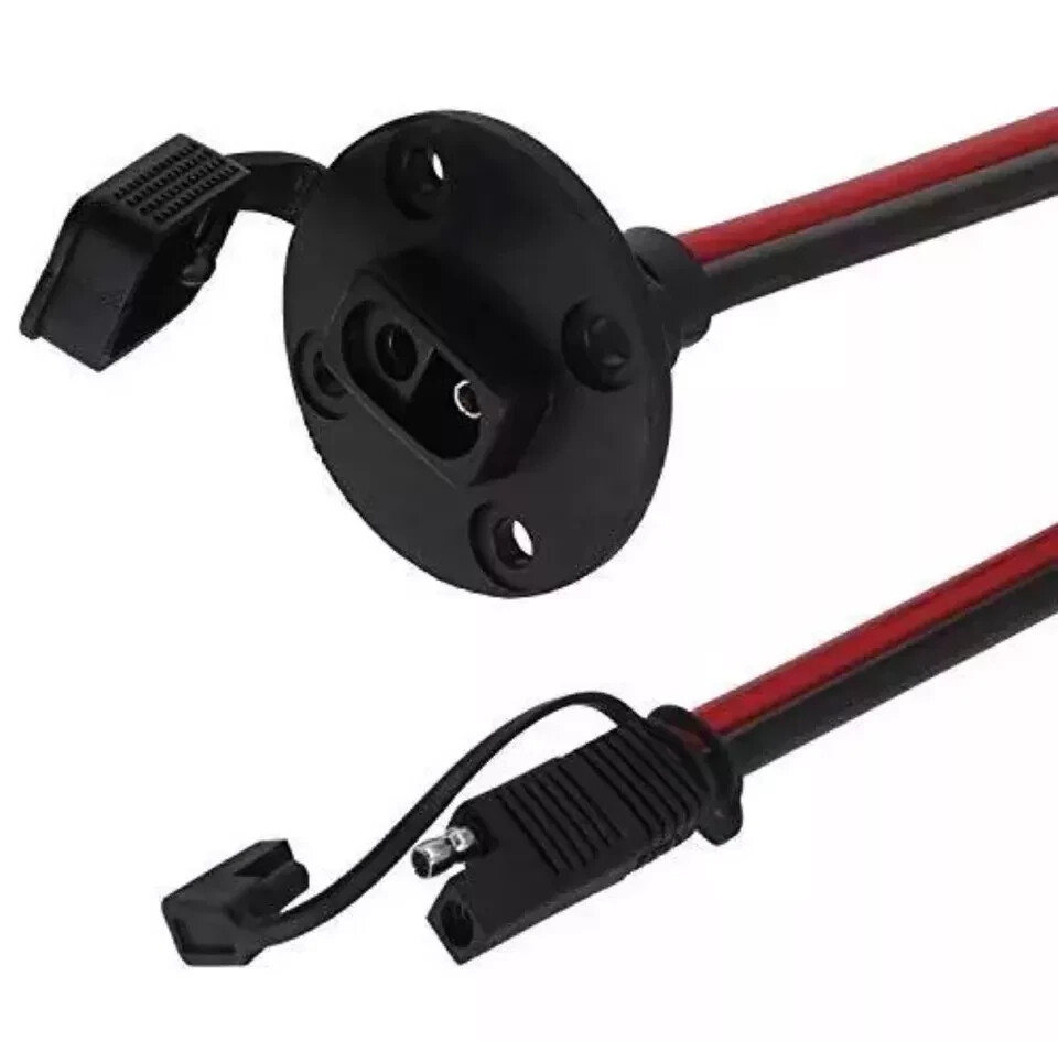 10 AWG SAE Cable Connector SAE Socket Chassis Wire 60Cm SAE to SAE 2 ...