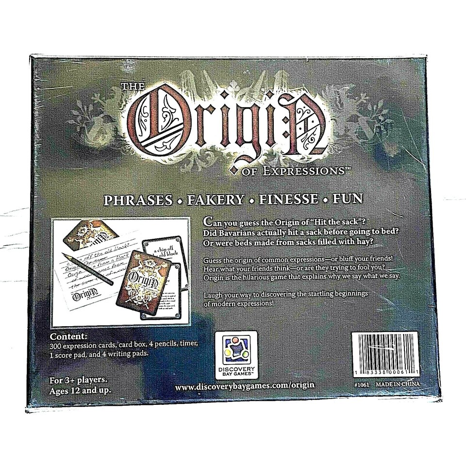The Origin Of Expressions Board Game 2008 Preferred Choice Award New ...
