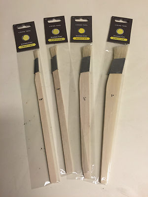 Hamilton Prestige 4pce Slant Angled Lining Tool Fitch Fine Paint Brush ...
