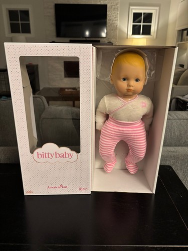 American Girl Bitty Baby BB3 Blonde Hair Blue Eyes New in Box | eBay