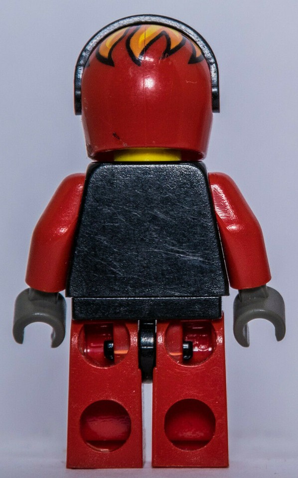 LEGO ®-Minifigur Racers Race Driver Car84 Red Flame Helmet - Set 4587 ...