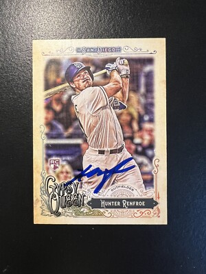 Hunter Renfroe Signed Autographed Topps Gypsy Queen Baseball Rookie ...