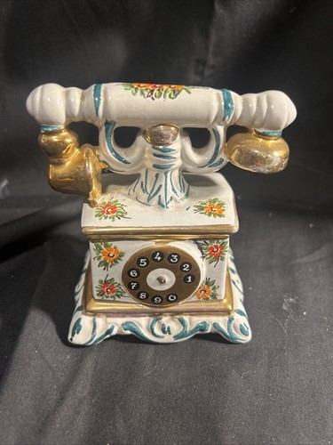 1973 Famous Firsts Italy Telephone Porcelain Decanter Empty | eBay
