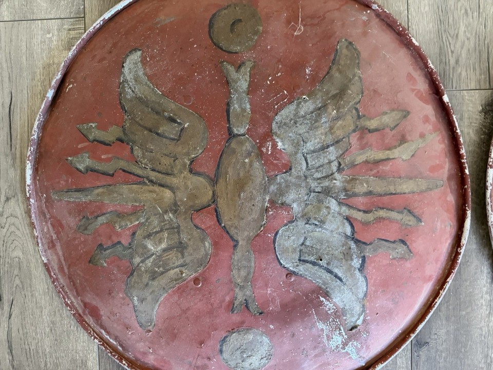 Lot of 2 Movie Prop Roman Empire Shields (Cleopatra? Spartacus?) NO COA ...