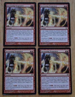 MTG 4x Rare Red Instant INCREASING VENGEANCE | eBay