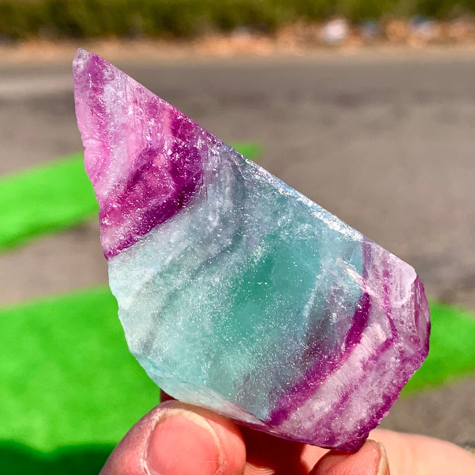 65G Natural colored fluorite quartz crystal Mineral Specimen | eBay
