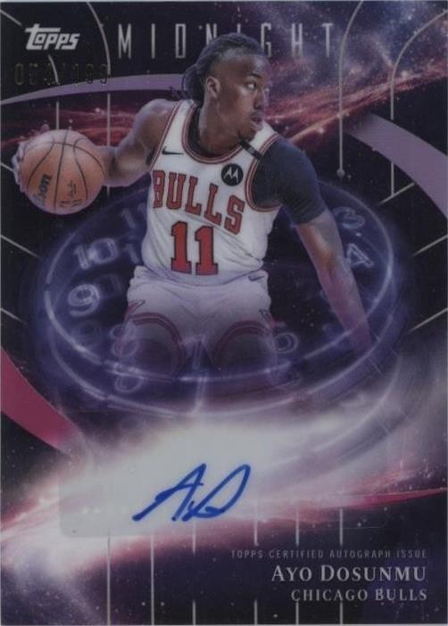 2025-26 Topps Midnight - Stroke of Midnight Autographs Ayo Dosunmu #SM ...