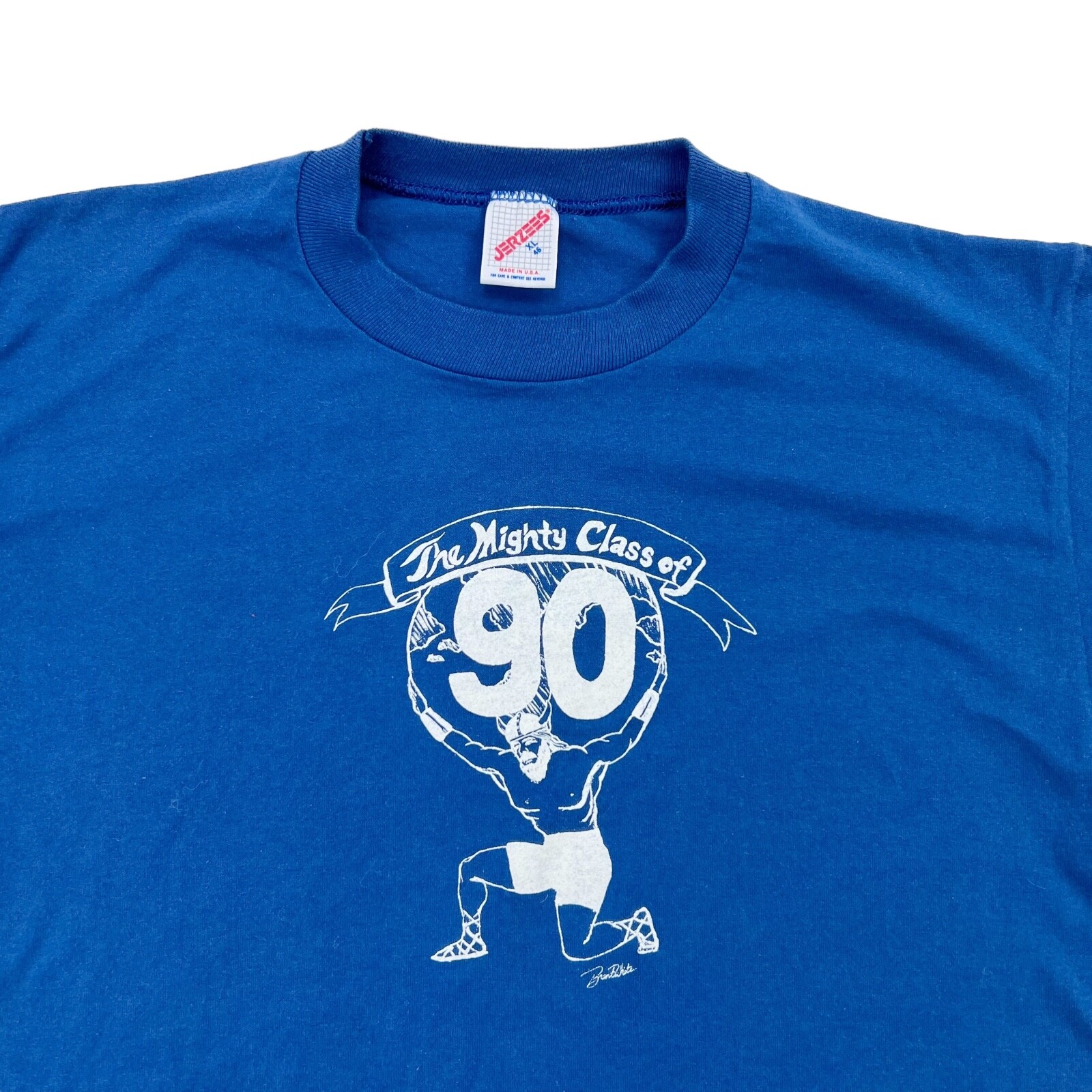 Vintage 90s Class of 90 1990 Single Stitch Made in USA T Shirt Size XL ...