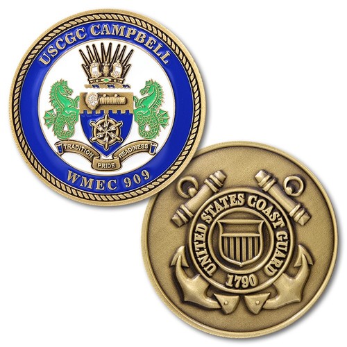 US Coast Guard Cutter USCGC Campbell WMEC 909 Challenge Coin | eBay
