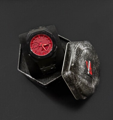 New 2024 CUSTOM Red Casio G-Shock GA2100 | eBay