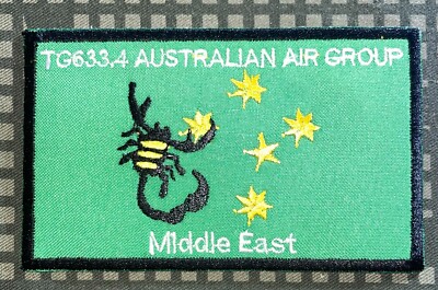 Australia Army Task Group 633.4 Middle East Patch Hook & Iron-On Repro ...