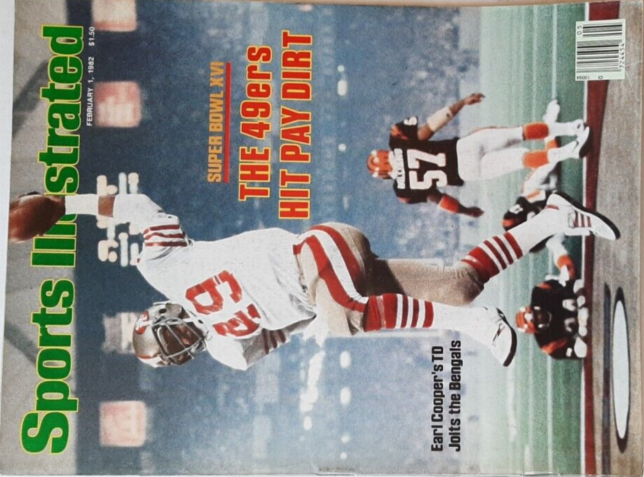 1982 SAN FRANCISCO 49ERS SUPER BOWL EARL COOPER 2/1 SPORTS ILLUSTRATED ...