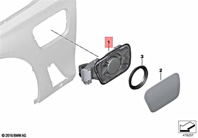 Genuine BMW G11 G12 740e 740eX 740Le Cover Housing Charging Socket ...