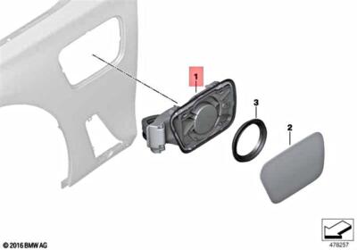 Genuine BMW G11 G12 740e 740eX 740Le Cover Housing Charging Socket ...