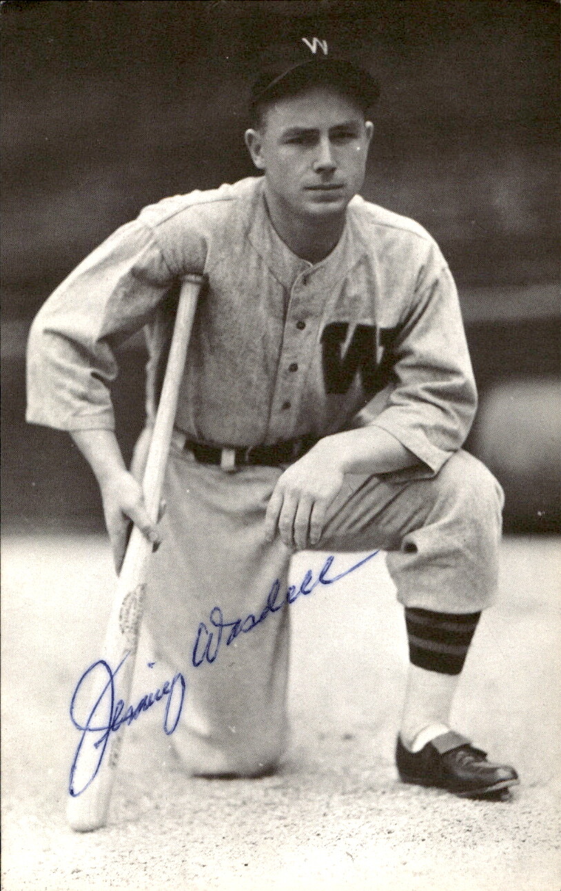 Jimmy Wasdell Senators d. 1983 Signed 3x5 Repo Postcard 179306 | eBay