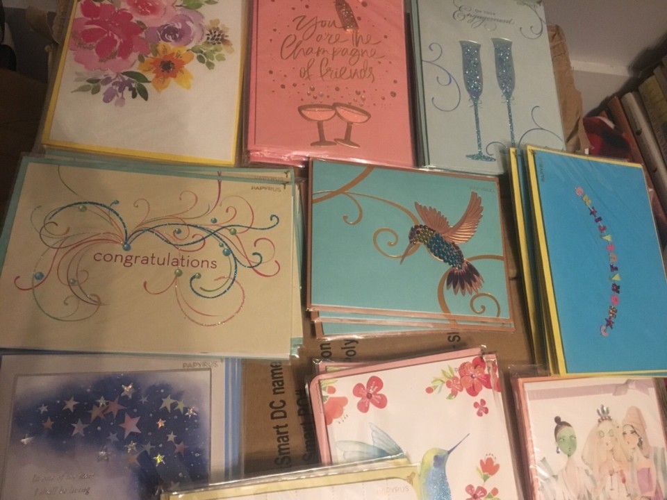 Lot 10 Papyrus/congratulations/sympathy/shower/baby shower-Cards lot ...