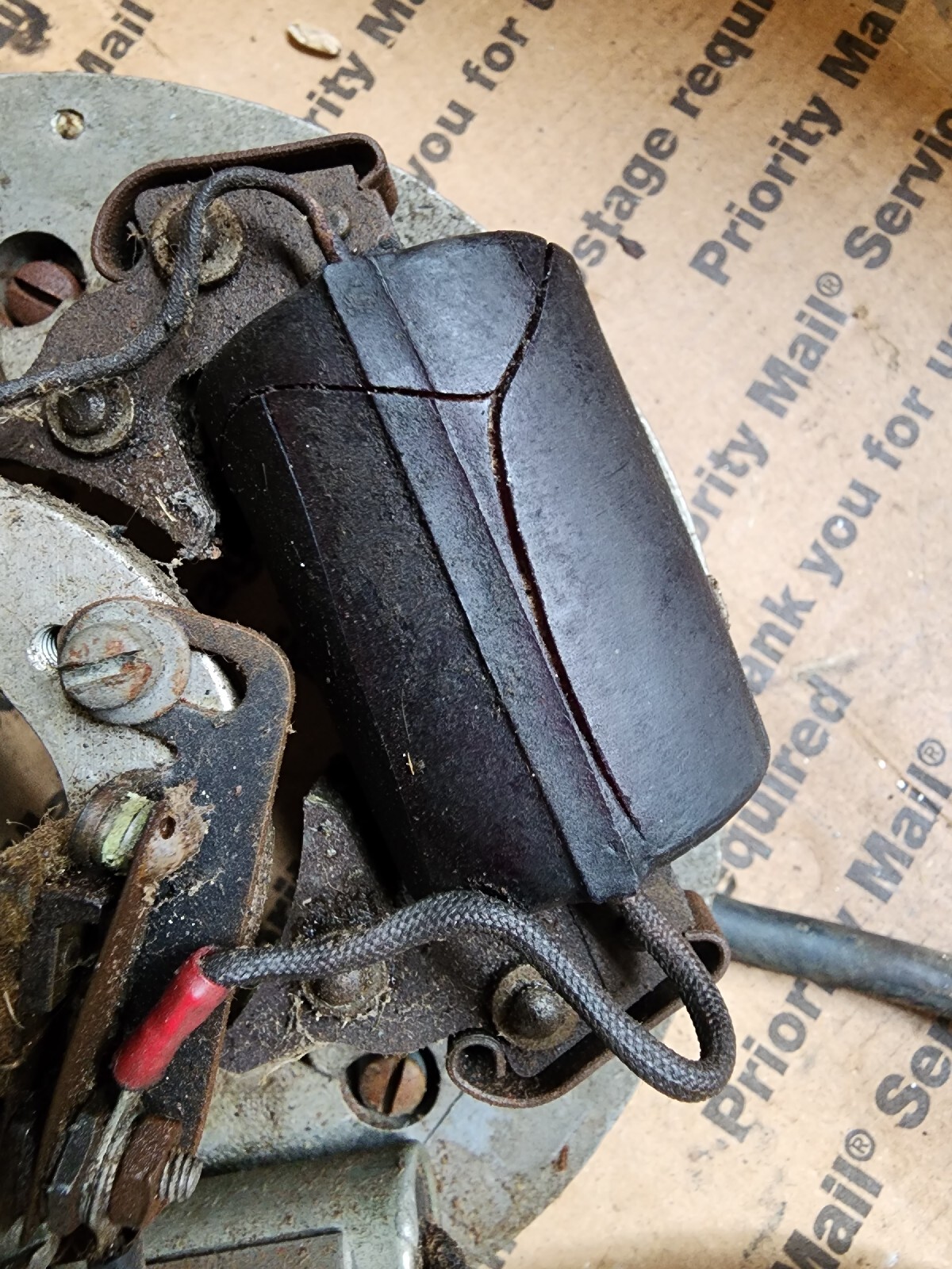 1947-49 MERCURY LIGHTNING KE-7 10HP outboard motor armature points ...