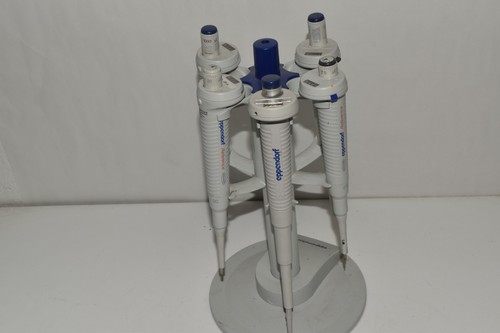 EPPENDORF REFERENCE AUTOCLAVEABLE PIPETTES W/ STAND 50, 2, 2.5, 100 ...