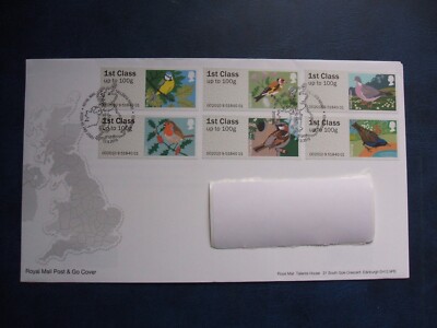 SG FS6 2010 Post and Go. Birds of Britain 1st Series 6 Designs. FDC Cat ...